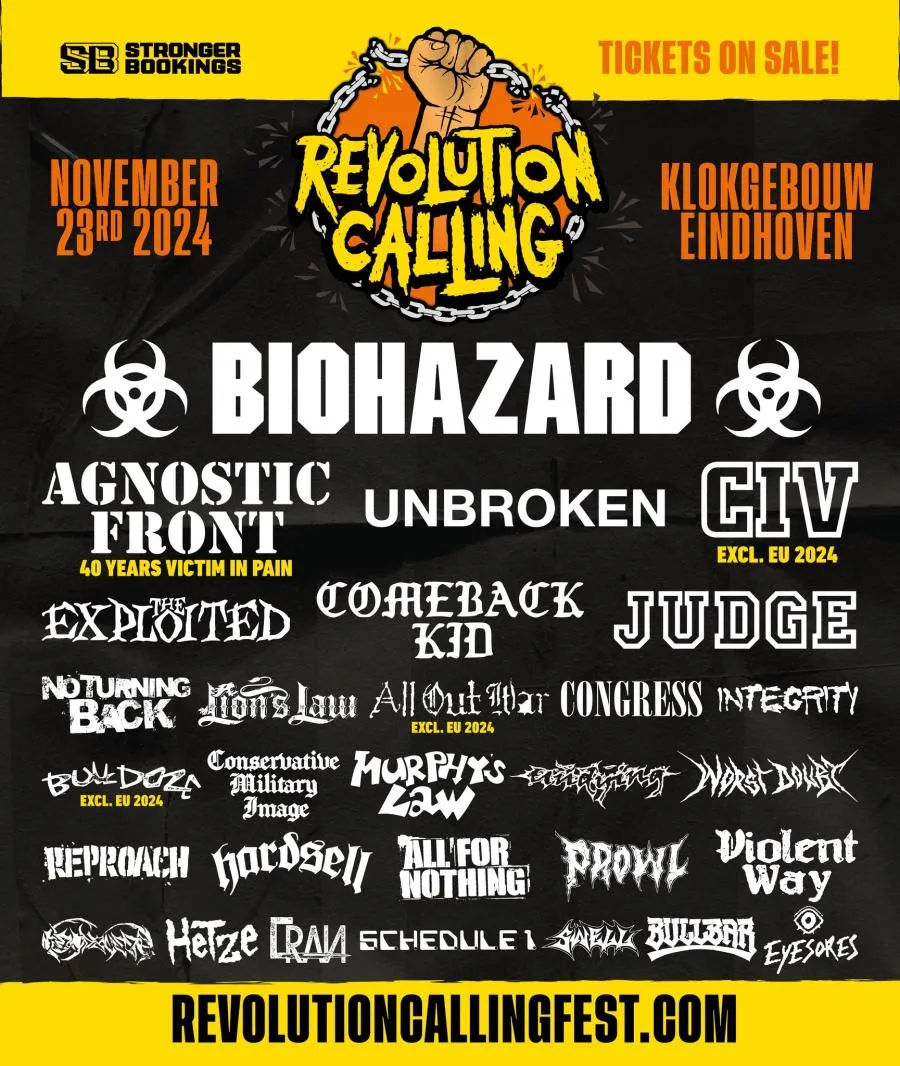 Revolution Calling Festival 2024 - 23/11/2024 - Eindhoven - Klokgebouw ...