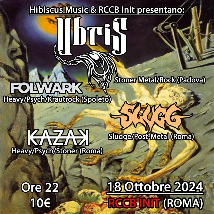 Ubris + Folwark + Slugg + Kazak - 18/10/2024 - Roma - RCCB INIT - Italië